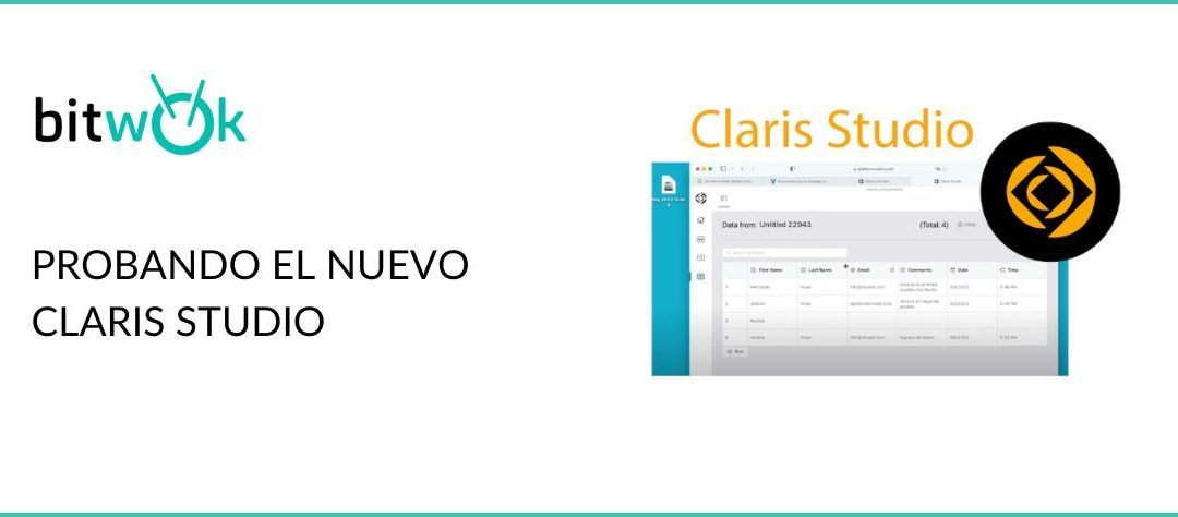 Probando el nuevo Claris Studio - Bitwok